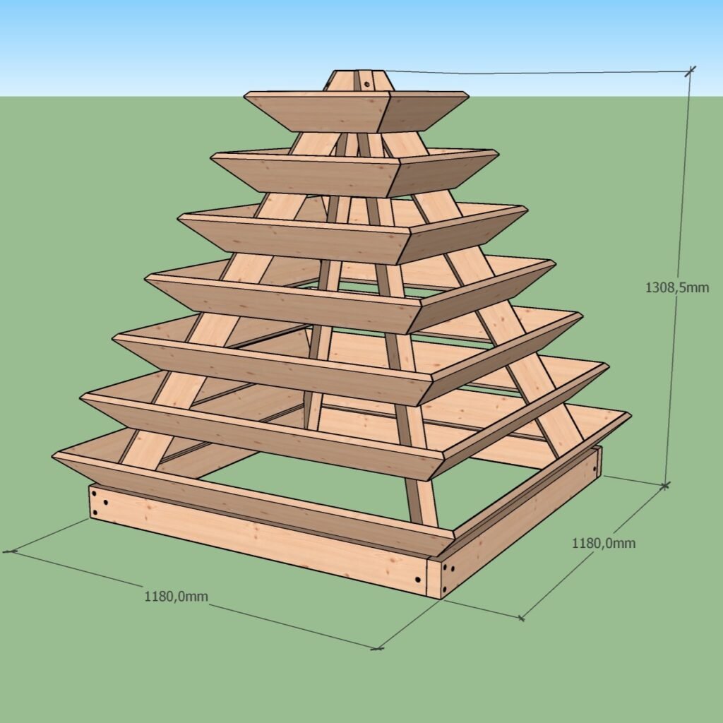 Garden Bed Pyramid (DIY Plan) – ReleZoo.com
